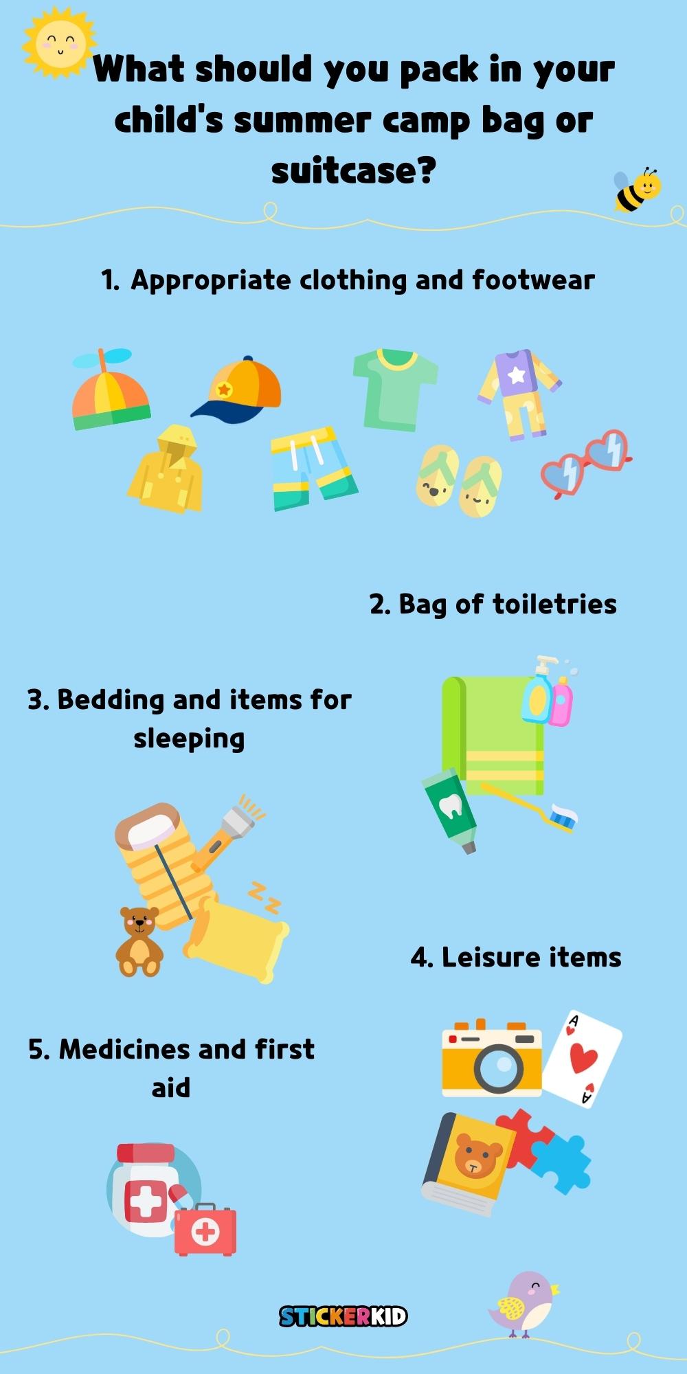 Summer camps for kids: our list of things to pack and label - Blog