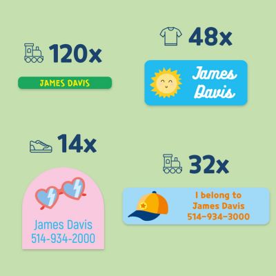 StickerKid Canada: Name Labels, Personalized Stickers for your Kids ...