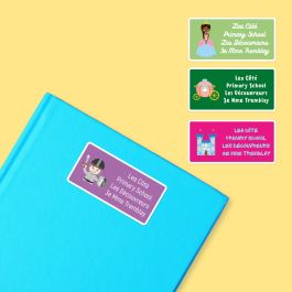 10 custom stick-on labels for books & notebooks | Stickerkid.ch