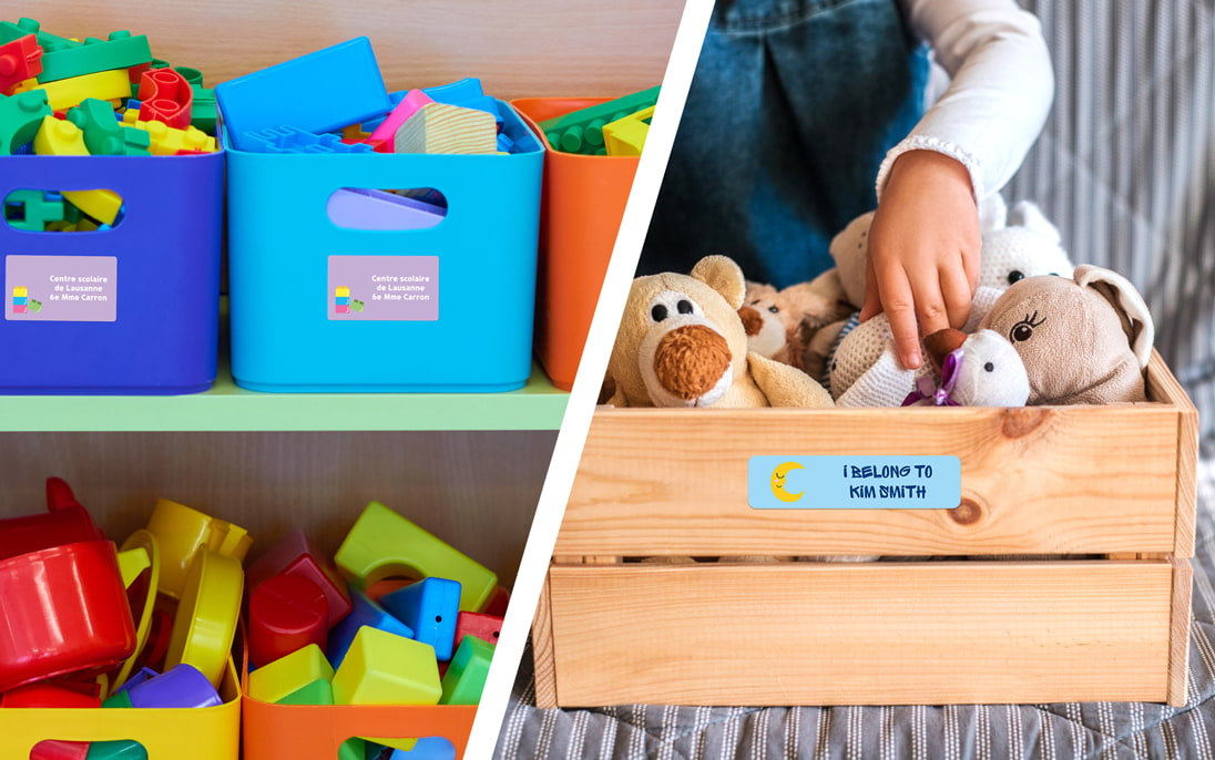 Étiquettes personnalisées pour marquer les objets | Stickerkid.fr